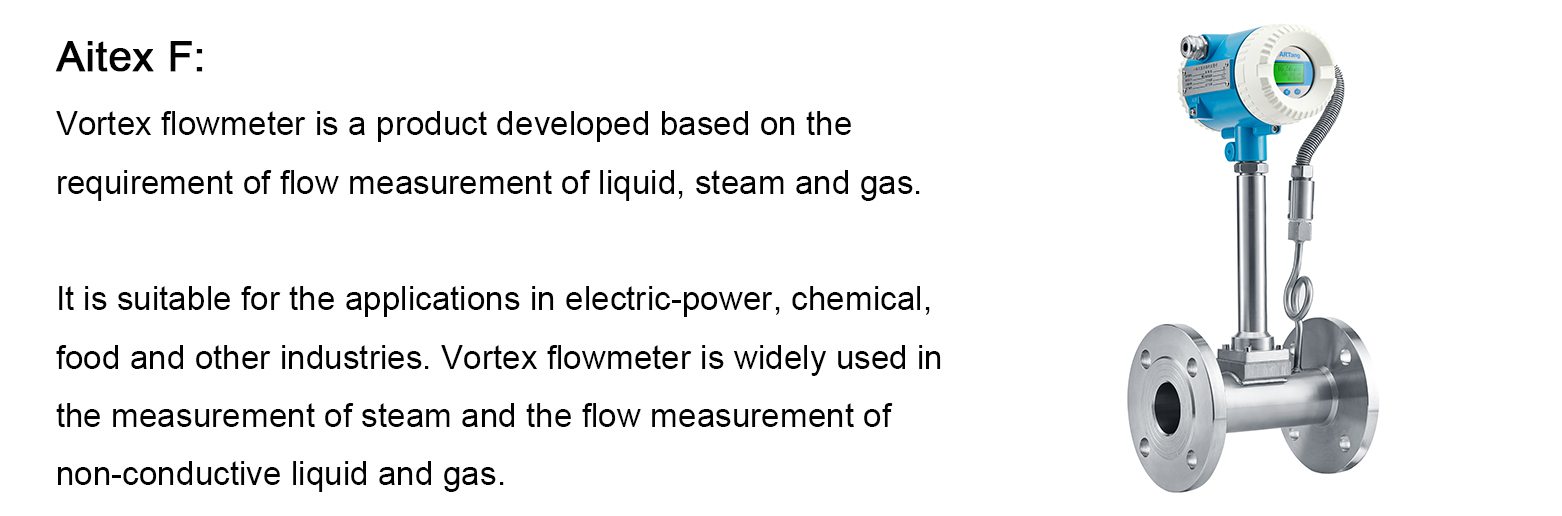 Aitex F Vortex Flowmeter with Temperature & Pressure Compensation